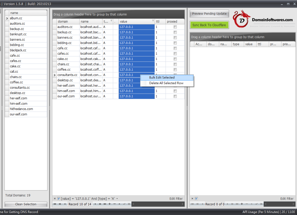 How To Use Cloudflare API Console - Bulk Change DNS [Guide] - DomainSoftwares.com