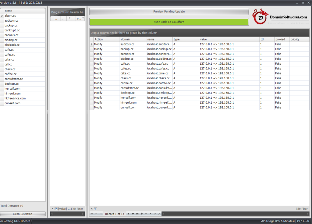 How To Use Cloudflare API Console - Bulk Change DNS [Guide] - DomainSoftwares.com
