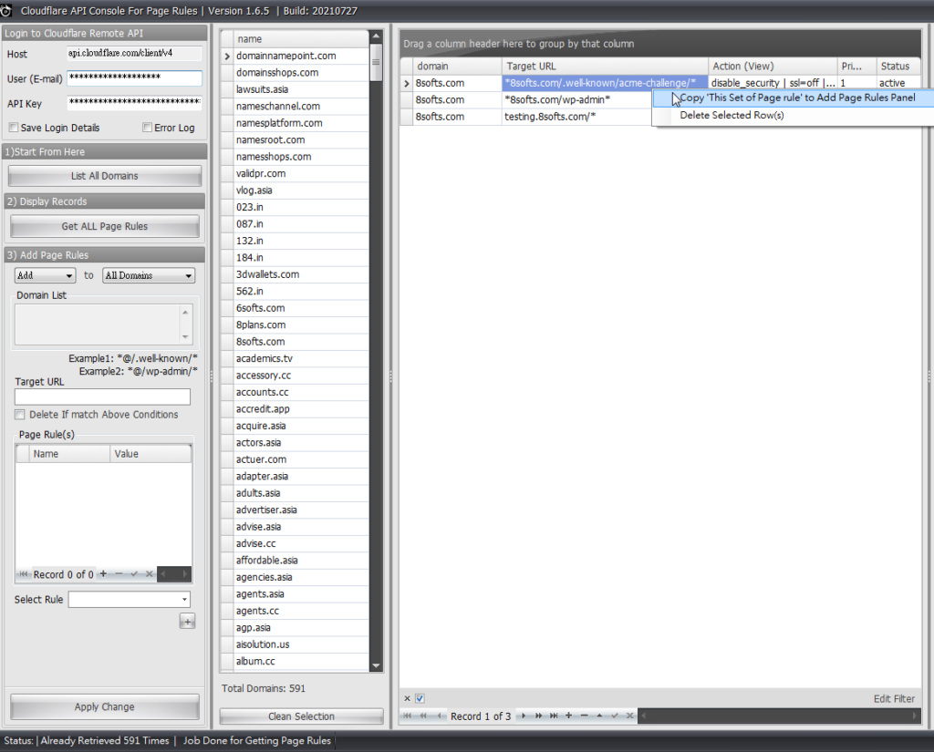 How To Use Cloudflare API Console – Bulk Add and Edit Page Rules [Guide] - DomainSoftwares.com